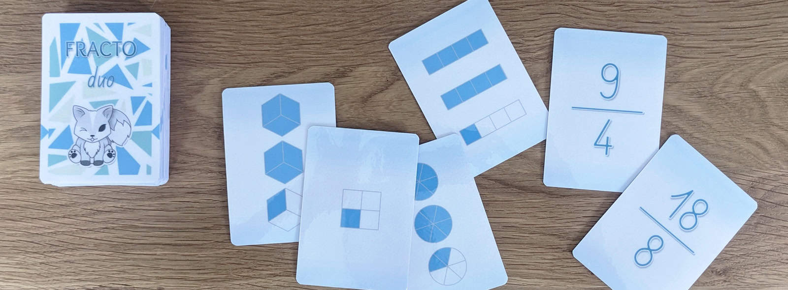 Fracto duo : un jeu sur les fractions - La tanière de Kyban