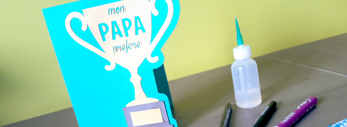 Une carte pour la fête des pères (Silhouette Portrait) - La tanière de ...